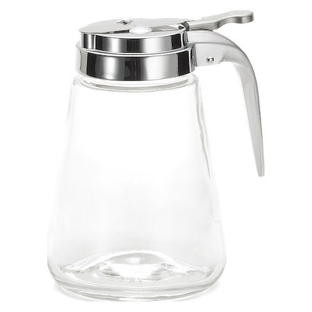 Tablecraft Glass, Syrup Dispenser, 12 oz, PK12 1371CP | Zoro