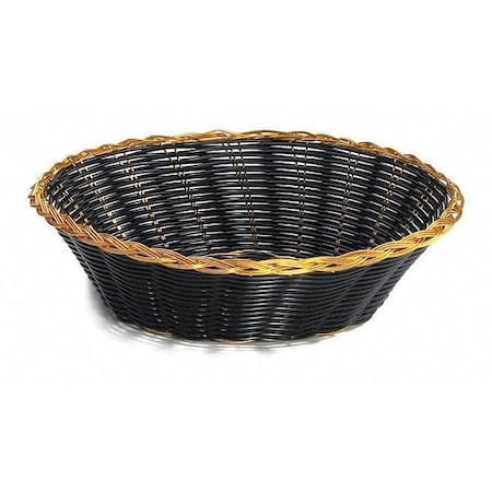 Tablecraft Round, Serving Basket, Black, PK12 875B | Zoro