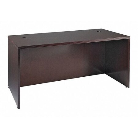 Lorell Desk, 30x66", Right, 3/4", Ped, Espresso 87803 | Zoro