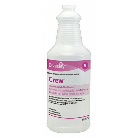 Diversey 32 oz. Clear, Plastic Trigger Spray Bottle, 12 Pack D03922 | Zoro