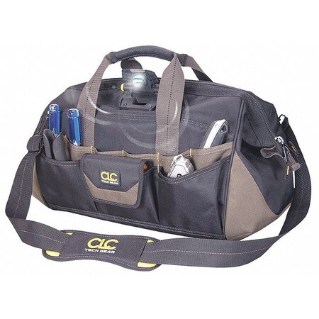 Clc Work Gear Tool Bag, Black/Brown, Polyester, 45 Pockets L232 | Zoro