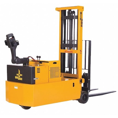 Big Joe Powered Counterbalanced Stacker, Powered, 2,500 lb Load ...