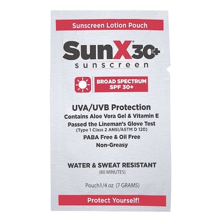 Sunx Sunscreen Packet, 7g, SPF30, PK300 18-399 | Zoro