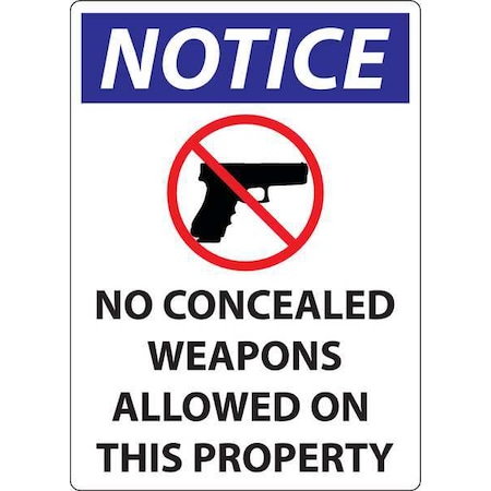 Zing Missouri-Wisconsin Concealed Carry Sign, 14" Height, 10" Width ...