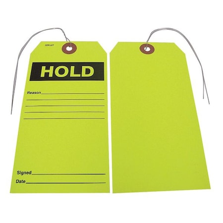 Badger Tag & Label Hold Tag, Paper, 5 3/4 in H x 2 7/8 in W, Yellow ...