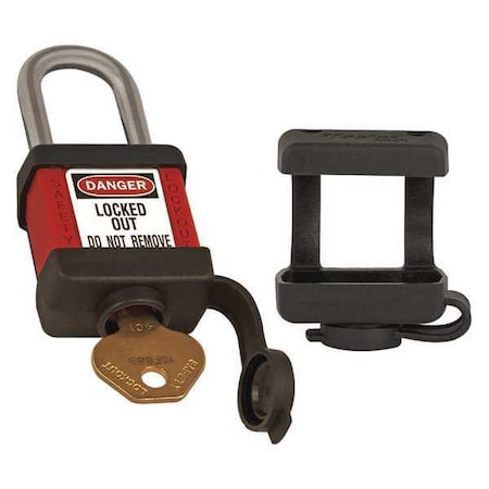 Master Lock Padlock Guard, TPE, Blk, 15/16"L, PK12 S101 | Zoro