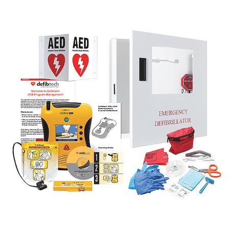 Defibtech AED Strter Kit, Shlf Life 4yr, 3yr PrgmMgt CCD-A1016EN | Zoro