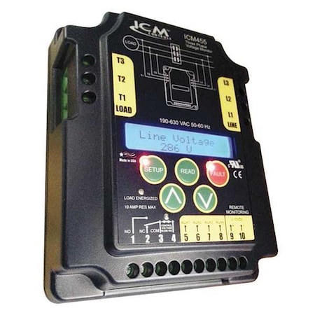 Icm Line Voltage Monitor, Manual or Automatic Reset, 190 to 600 Volts ...