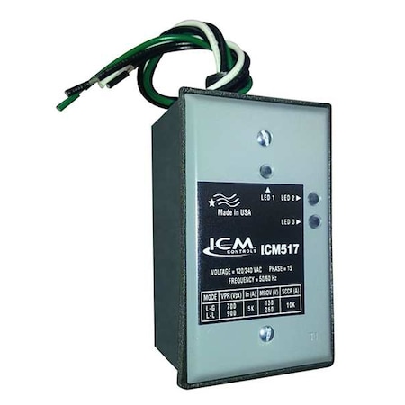 Icm Surge Protection Device, 1 Phase, 120/240V, 2 Poles, 3 Wires, 100kA ...