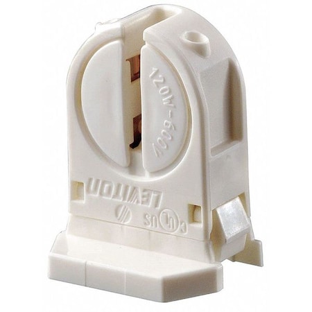 Leviton Lamp Holder, Low Profile, White 13654-SNP | Zoro