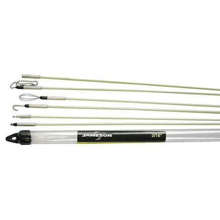Jameson Deluxe Glow Rod Kit with 30 ft. of Fiberglass Fish Rod 7S-65K ...