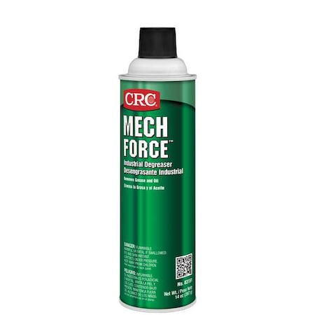 Crc MECH FORCE Industrial Degreaser, 20 oz Aerosol Spray Can, Ready To ...