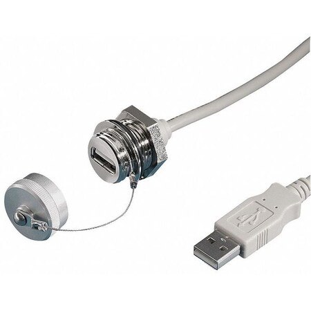 Rittal USB Interface Port, 79 in. L, Aluminum, PA 2482230 | Zoro
