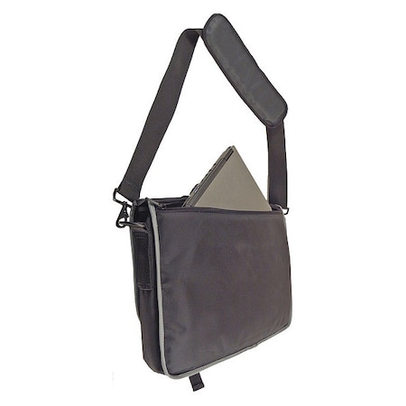 Platt Tech Messenger Bag 18.25x13.75x3", Black, Exterior Material ...