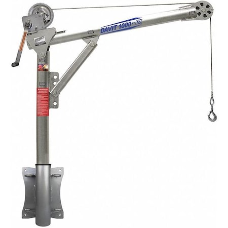 Oz Lifting Products Davit Crane Kit, 1,000 lb Capacity, 27.5 in to 42 ...