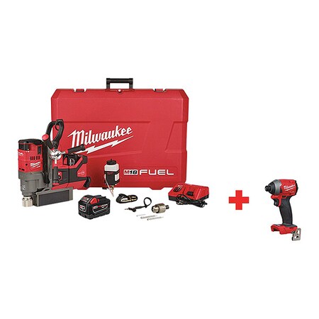 Milwaukee Tool Cordless Combination Kit, 2 Tools, 18VDC 2788-22HD, 2853 ...