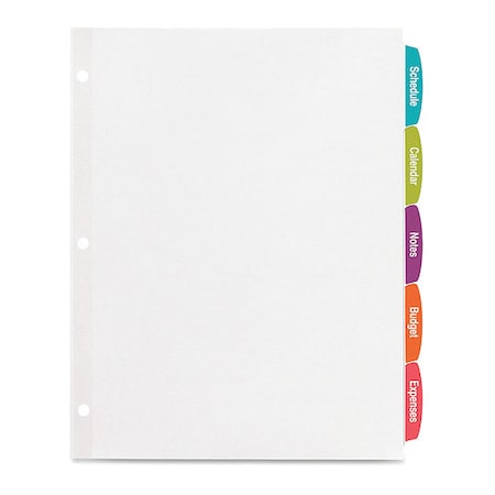 Avery Dividers, Ezpeel, Lbl, 5 Tb, PK4 14432 | Zoro