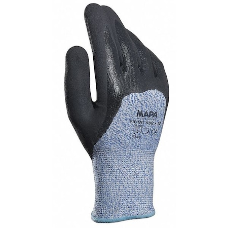 Mapa Cut Resistant Gloves, 5 Cut Level, Black, Blue, 11 582 | Zoro