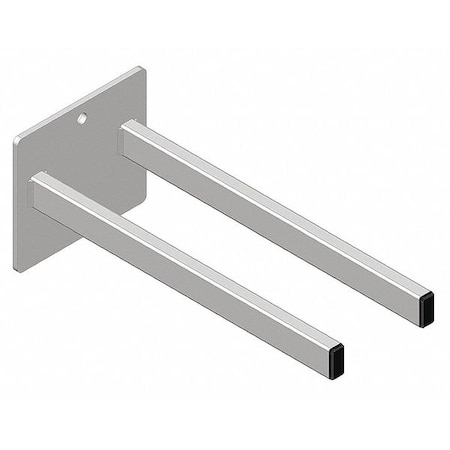 Zoro Select Tool Rack, 12 In, Double Bar Wide 33F193 | Zoro