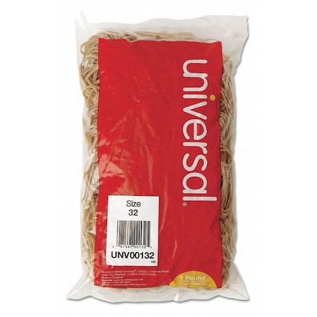Universal Rubber Band, 3 In., Size 32, Beige, PK820 UNV00132 | Zoro