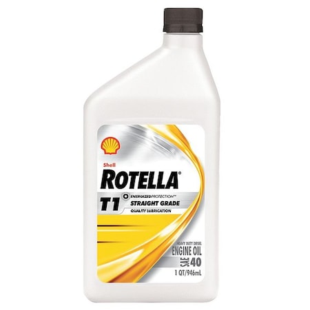 Rotella Diesel Engine Oil, 1 Qt., 40W, Rotella T1 550054468 | Zoro