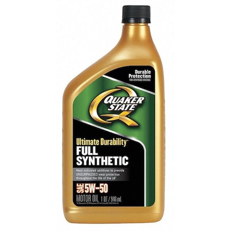 Quaker State Engine Oil, 5W-50, Full Synthetic, 1 Qt. 550036718 | Zoro