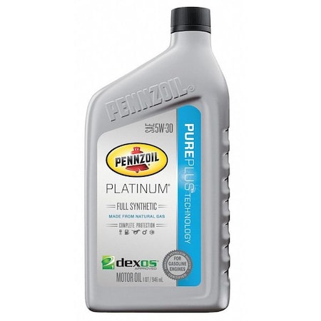 Pennzoil Engine Oil, 5W-30, Synthetic, Platinum, 1 Qt. 550022689 | Zoro
