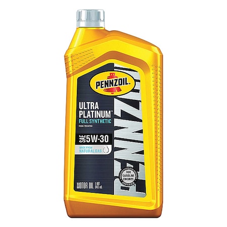 Pennzoil Engine Oil, 5W-30, Synthetic, Ultra Platinum, 1 Qt. 550040865 ...