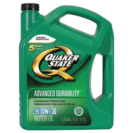 Quaker State Engine Oil, 10W-30, Conventional, 5 Qt., Advanced ...
