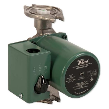 Taco HVAC Circulating Pump, 1/20 hp, 115V, 1 Phase, Flange Connection ...