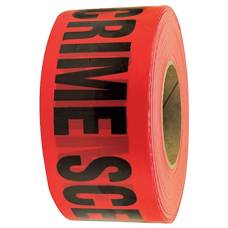 Zoro Select Barricade Tape, Red, Crime Scene 16021 | Zoro