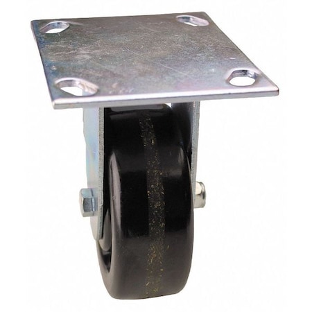 Zoro Select Rigid Plate Caster, 450 lb., 1-1/2 in W 02TM04101R001 | Zoro
