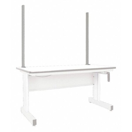 All American Benches By Iac Slotted Upright Structure, 48 in. H, Gray ...