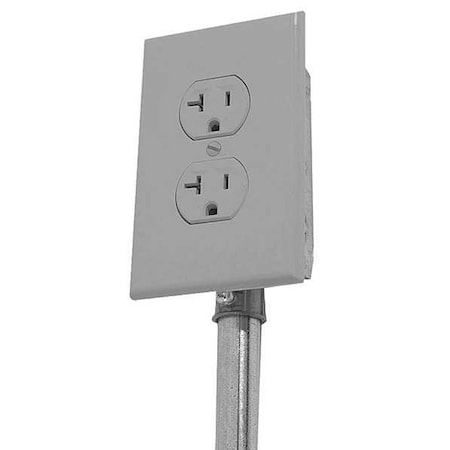 Porta-Fab Duplex Straight Blade Receptacle, 15 A, 110V AC, 2 Pole, 3 ...