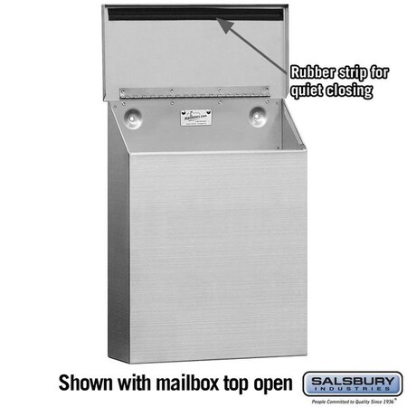 Salsbury Industries Traditional Mailbox, Silver, Powder Coated, 1 Doors ...