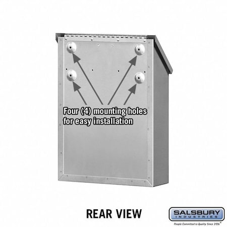 Salsbury Industries Traditional Mailbox, Silver, Powder Coated, 1 Doors ...