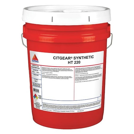 Citgo 5 gal Pail, Hydraulic Oil, 220 ISO Viscosity 632574001004 | Zoro