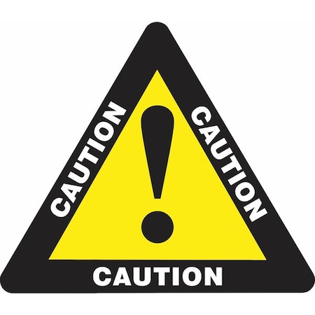 Accuform Slip-Gard Triangle Shape Floor Sign, 15" Height, 17" Width ...