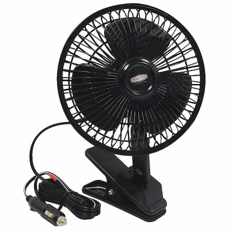 Roadpro Car Fan, Oscillating, 12V RP-1137 | Zoro