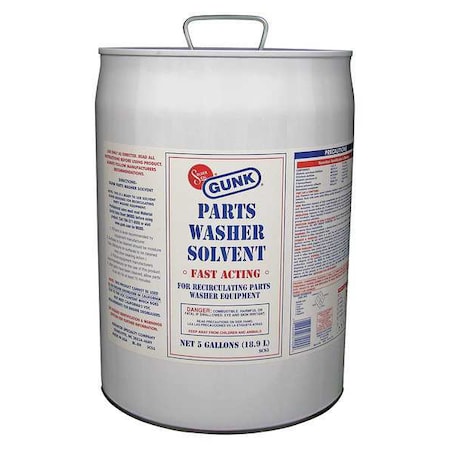Gunk Parts Washer Solvent, 5 gal Pail, Ready to Use SCS5 | Zoro