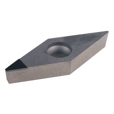 Poly-Tech Diamond Diamond Turning Insert, Diamond, 3/8 in, VBMW, 1/64 ...