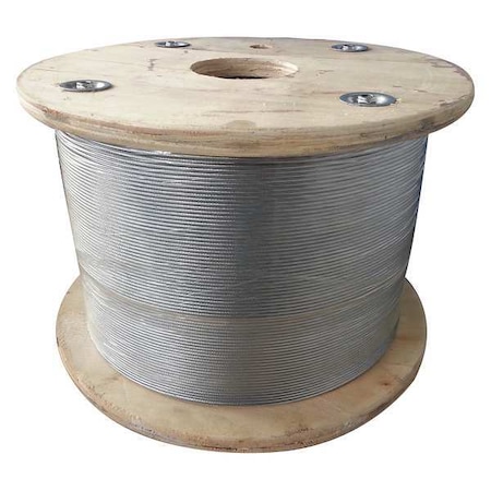 Dayton Cable, 1/4 in., 50 ft., 7 x 19, Steel 33RH42 | Zoro