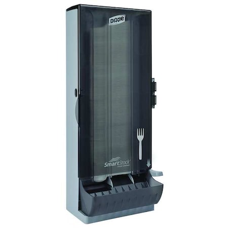 Smartstock Fork Dispenser, Smoke, Capacity 120 SSFPD120 | Zoro