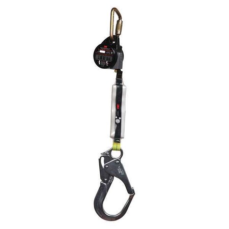 3M Self-Retracting Lifeline, 1 ft. 10", Black REW-7-0241A | Zoro