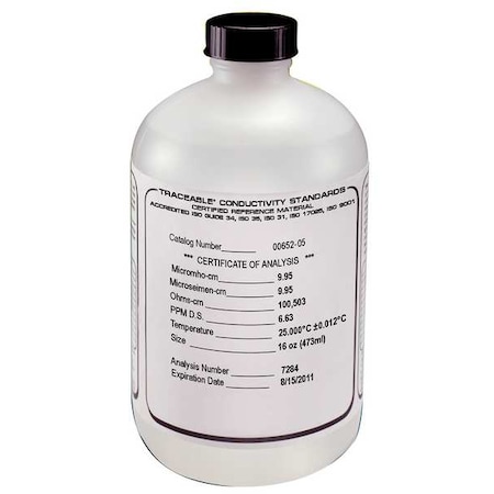 Control Co Traceable Conductivity Standard Crm 4162 | Zoro