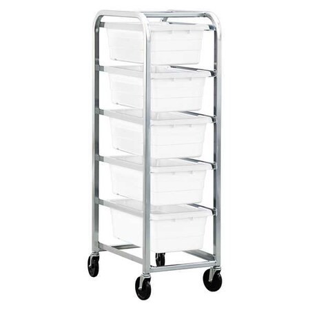 Quantum Storage Systems Cross Stack Tub Rack w/5 Tubs, White TR5-2516 ...