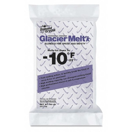 Diamond Crystal Ice Melt, Glacier Melt, 50 lb. 12609 | Zoro