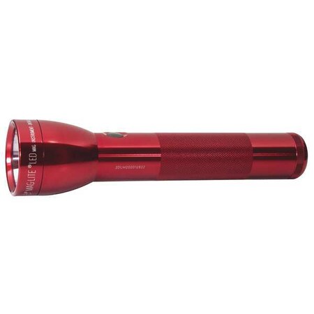 Maglite Red No Led Industrial Handheld Flashlight, Alkaline D, 524 lm ...