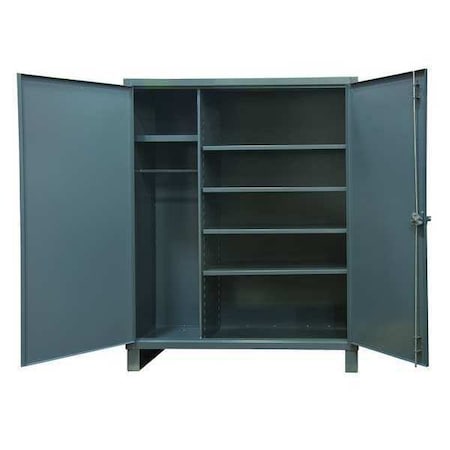 Durham Mfg Wardrobe Storage Cabinet, 78 in H, 48 in W, 24 in D, Swing ...