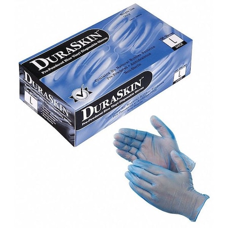 ZORO SELECT Blue, M, 5.00 mil, Powder-Free, Disposable Gloves, - 2916W/M